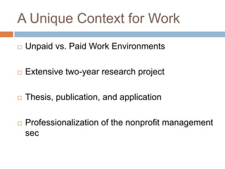 The volunteer satisfaction index (VSI) | PPTX | Careers