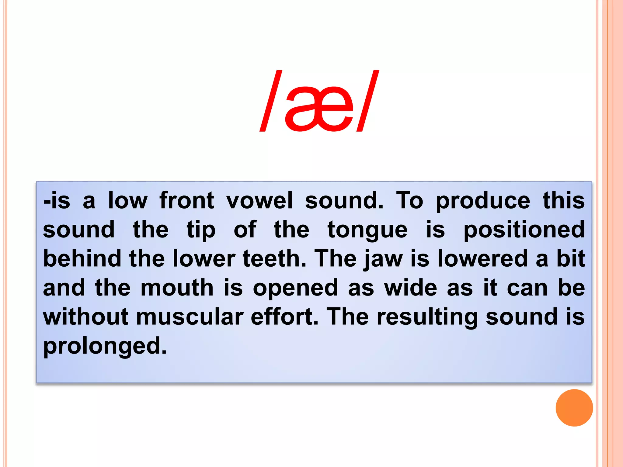 The Vowel Phonemes | PPTX