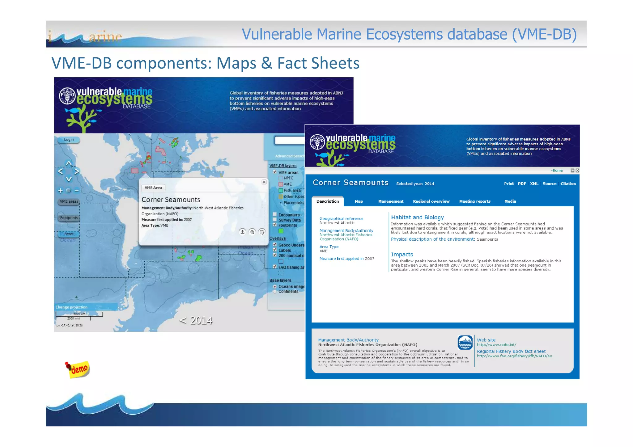The vulnerable marine ecosystems (VME DB) factsheet workflow | PDF