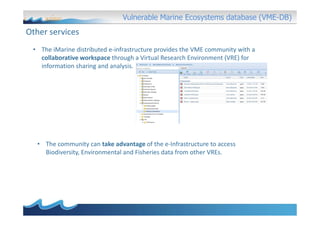 The vulnerable marine ecosystems (VME DB) factsheet workflow | PPT