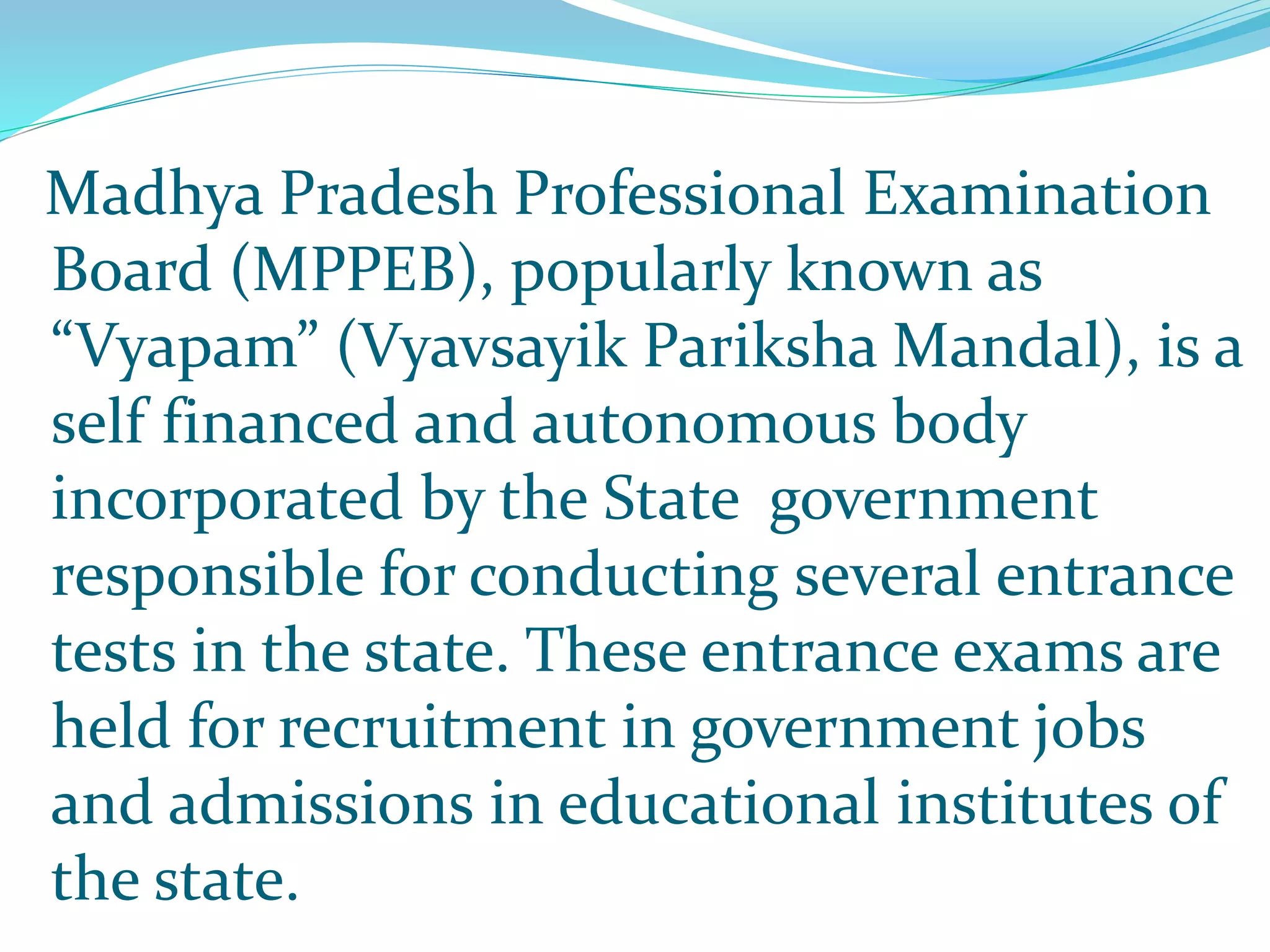 The vyapam scam | PPT