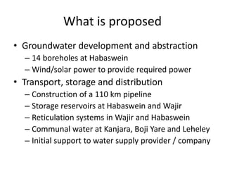 The wajir habaswein water supply project | PPTX