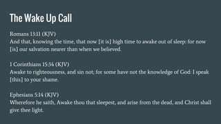 The Wake Up Call | PPTX
