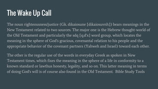 The Wake Up Call | PPT