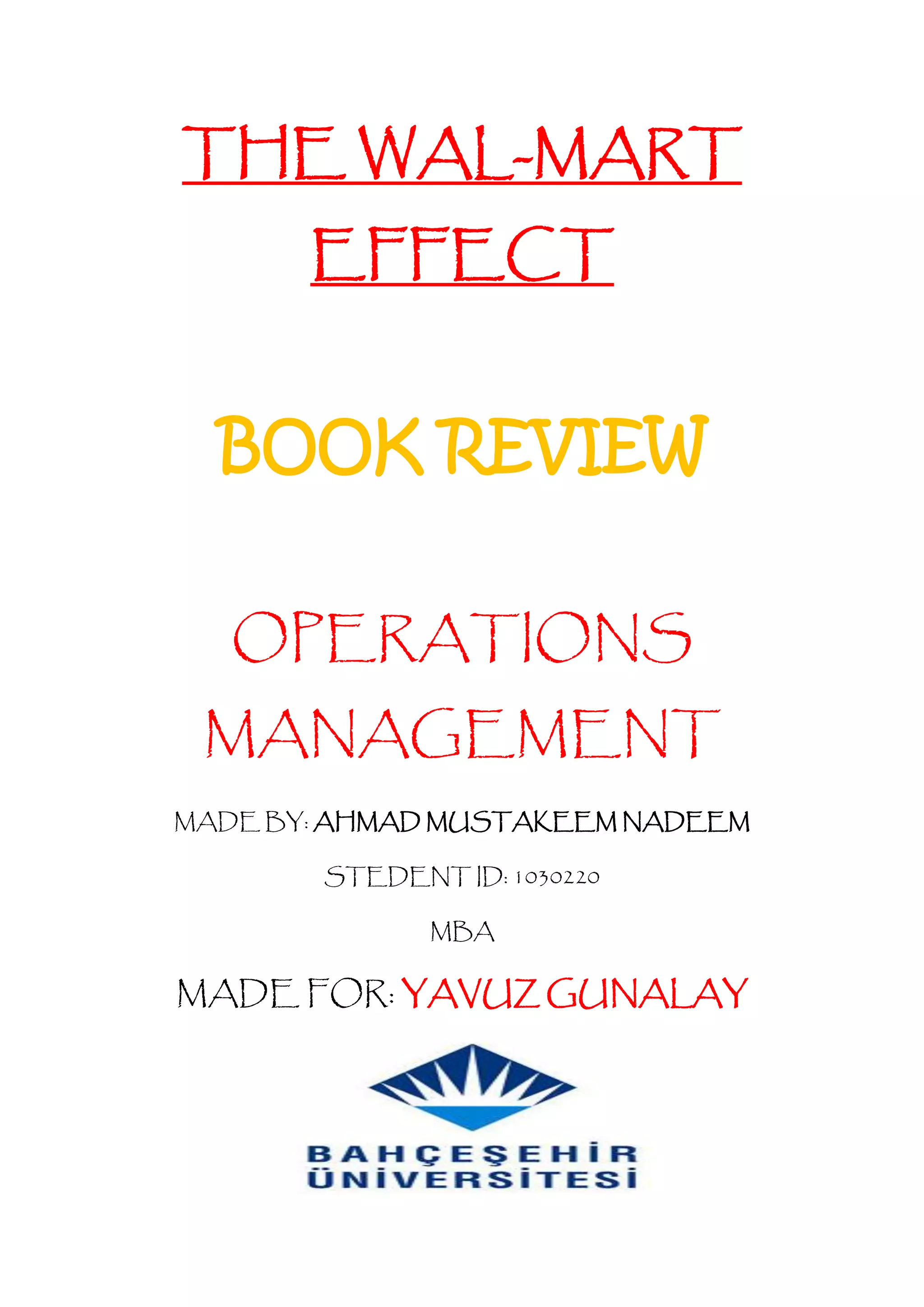 The wal mart effect | PDF