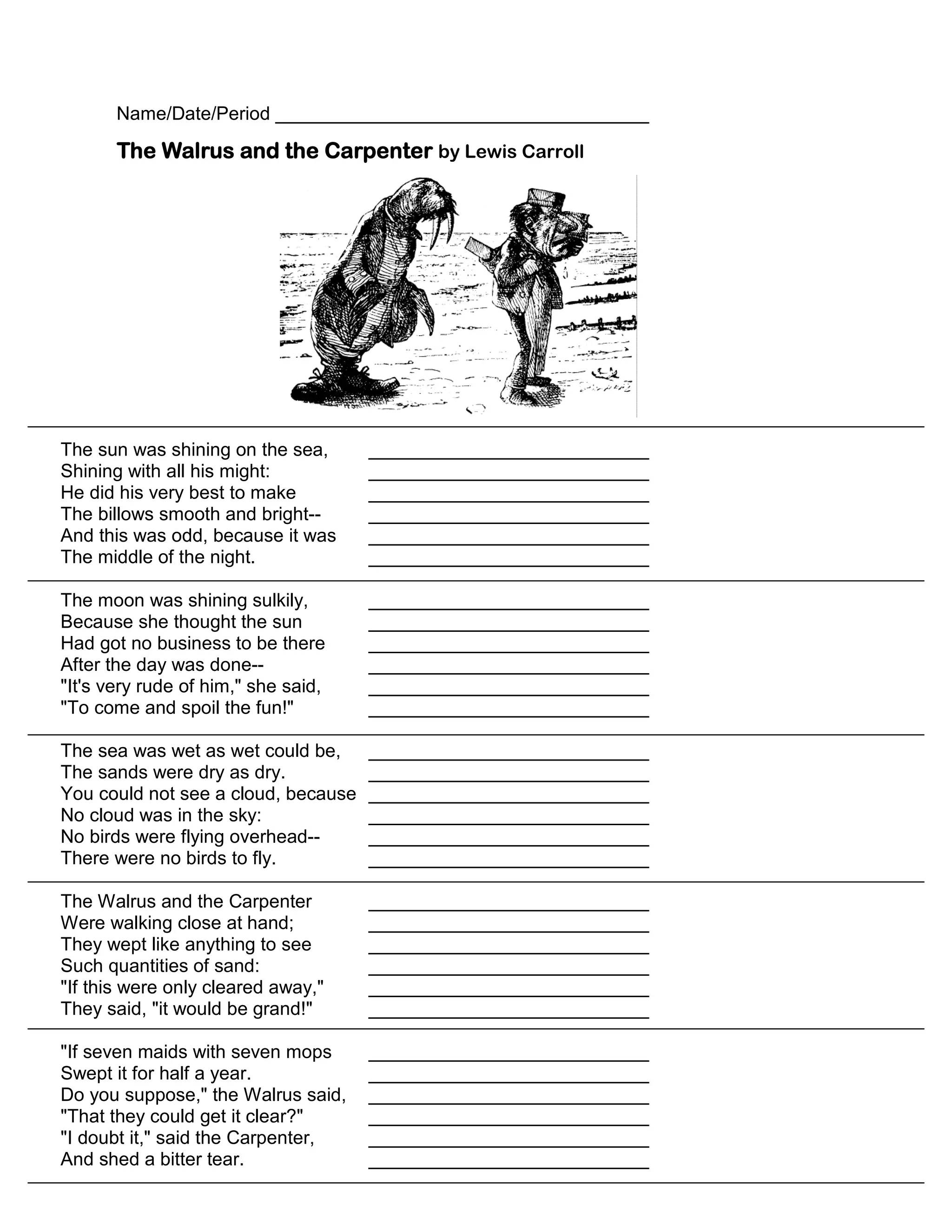 The Walrus and the Carpenter | PDF