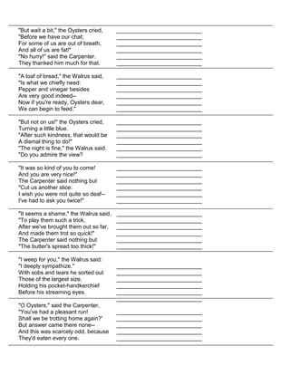 The Walrus and the Carpenter | PDF | Cats | Pets