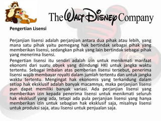 International business entry with license, study case from Walt Disney ...
