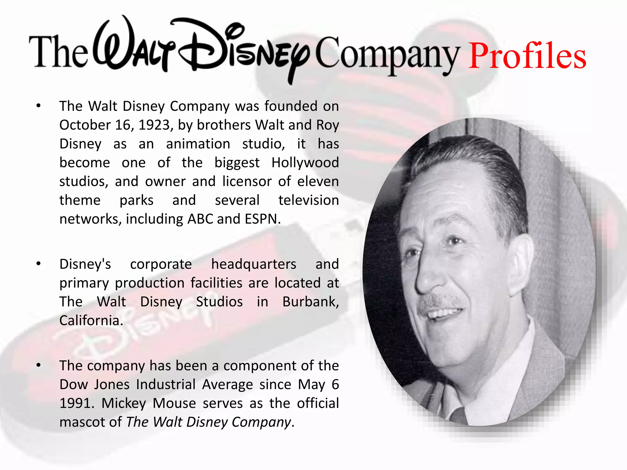 The Walt Disney Company; International Entry Strategies by Licensing ...