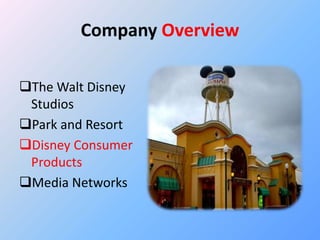 The Walt Disney Company; International Entry Strategies by Licensing ...