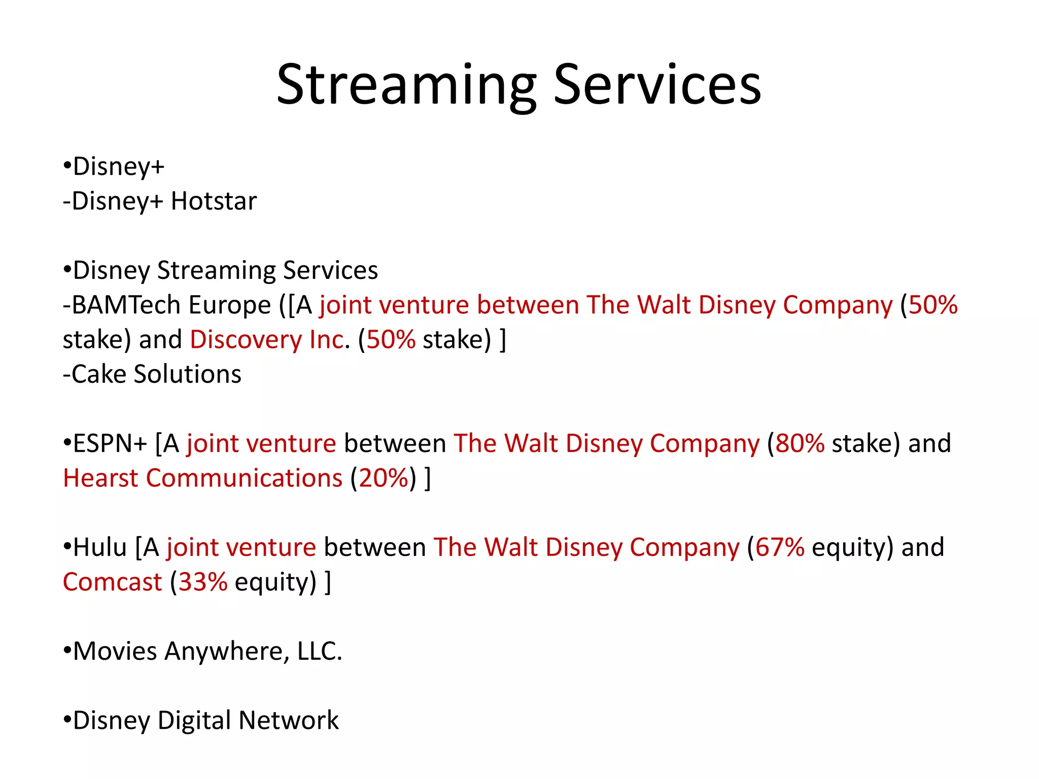 The Walt Disney Company | PPT
