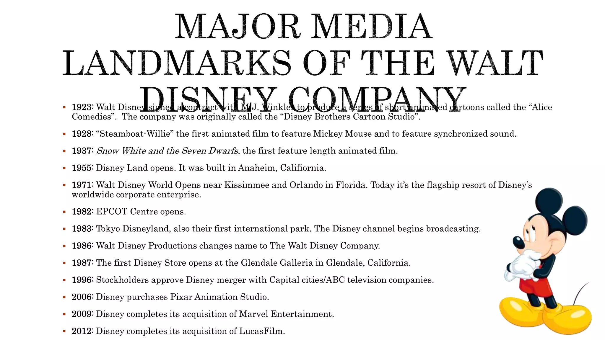 The walt disney company presentation | PPTX