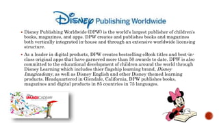 The walt disney company presentation | PPTX
