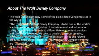 The walt disney company review 2 [autosaved] | PPTX