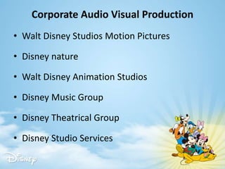 Study of 'Walt Disney' company in regard with corporate communication | PPT