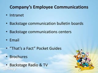 Study of 'Walt Disney' company in regard with corporate communication | PPT