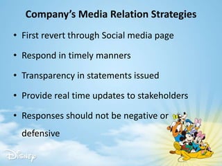 Study of 'Walt Disney' company in regard with corporate communication | PPT