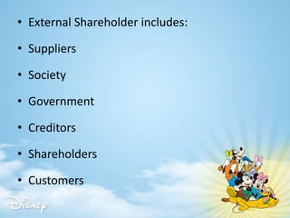 Study of 'Walt Disney' company in regard with corporate communication | PPT