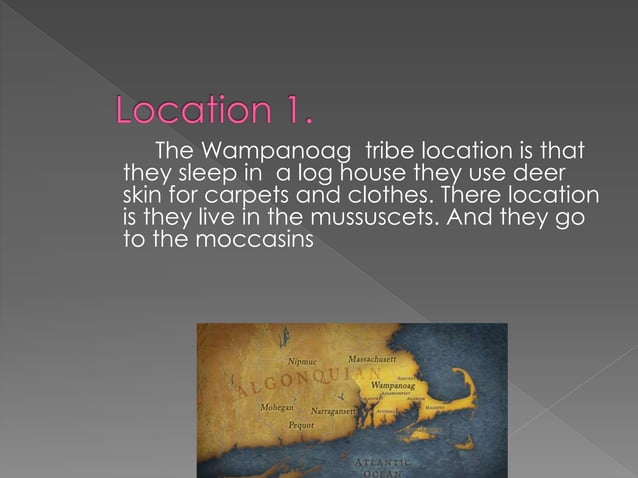 The wampanoag tribe jazel | PPTX