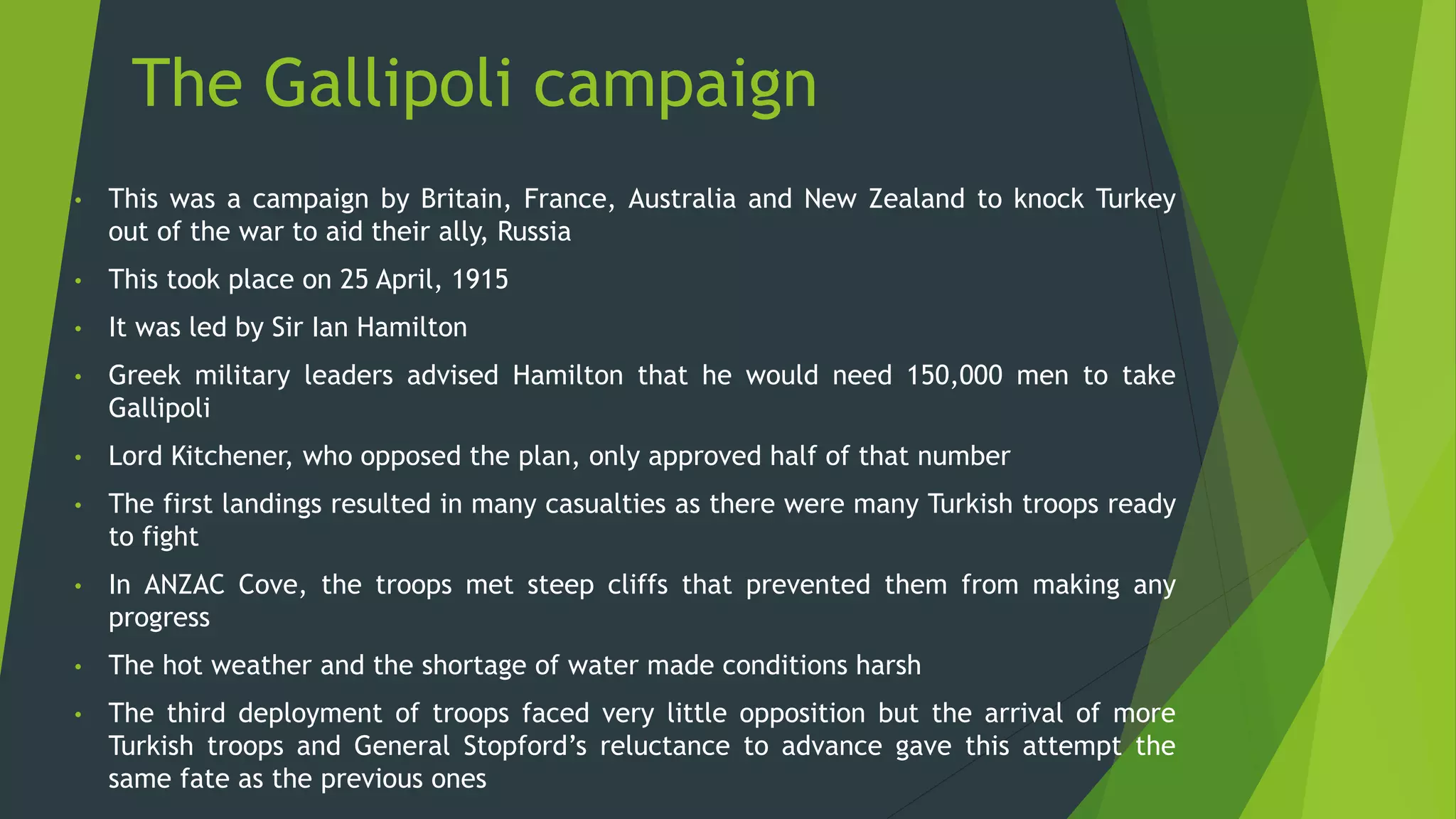 The war at sea, the battle of jutland and the gallipoli campaign karu yr10 | PPT