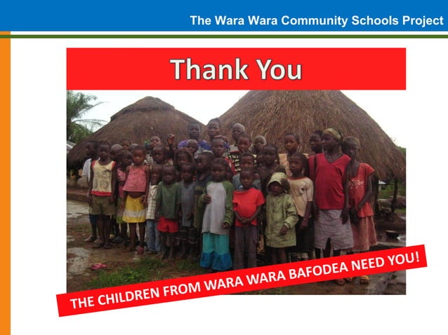 The wara wara community schools project english a | PPT