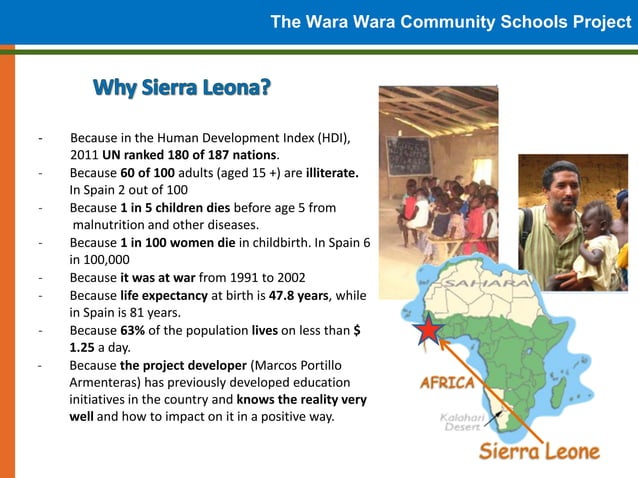 The wara wara community schools project english a | PPT