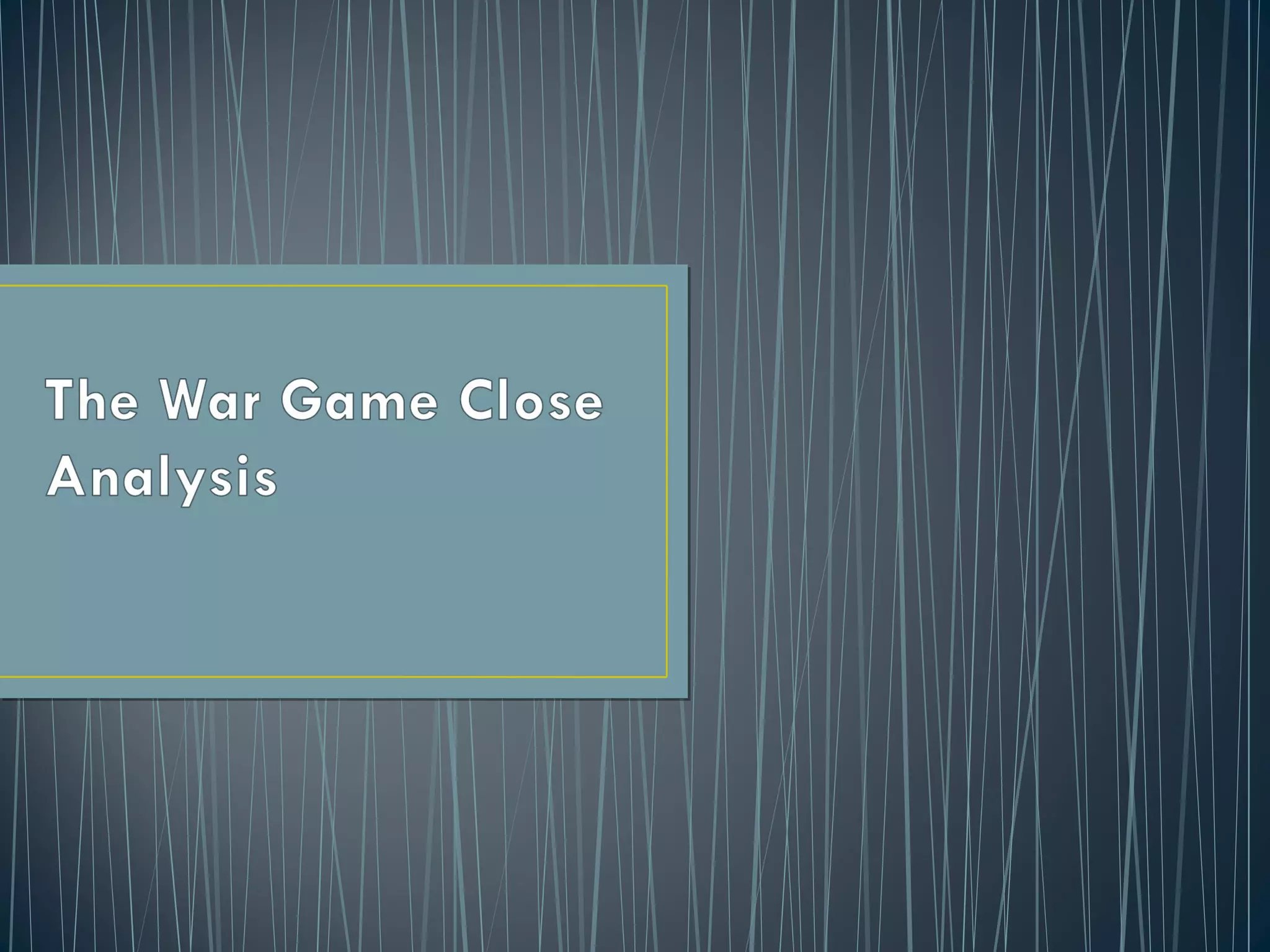The War Game Analysis Questions | PPT | Documentary | Genres