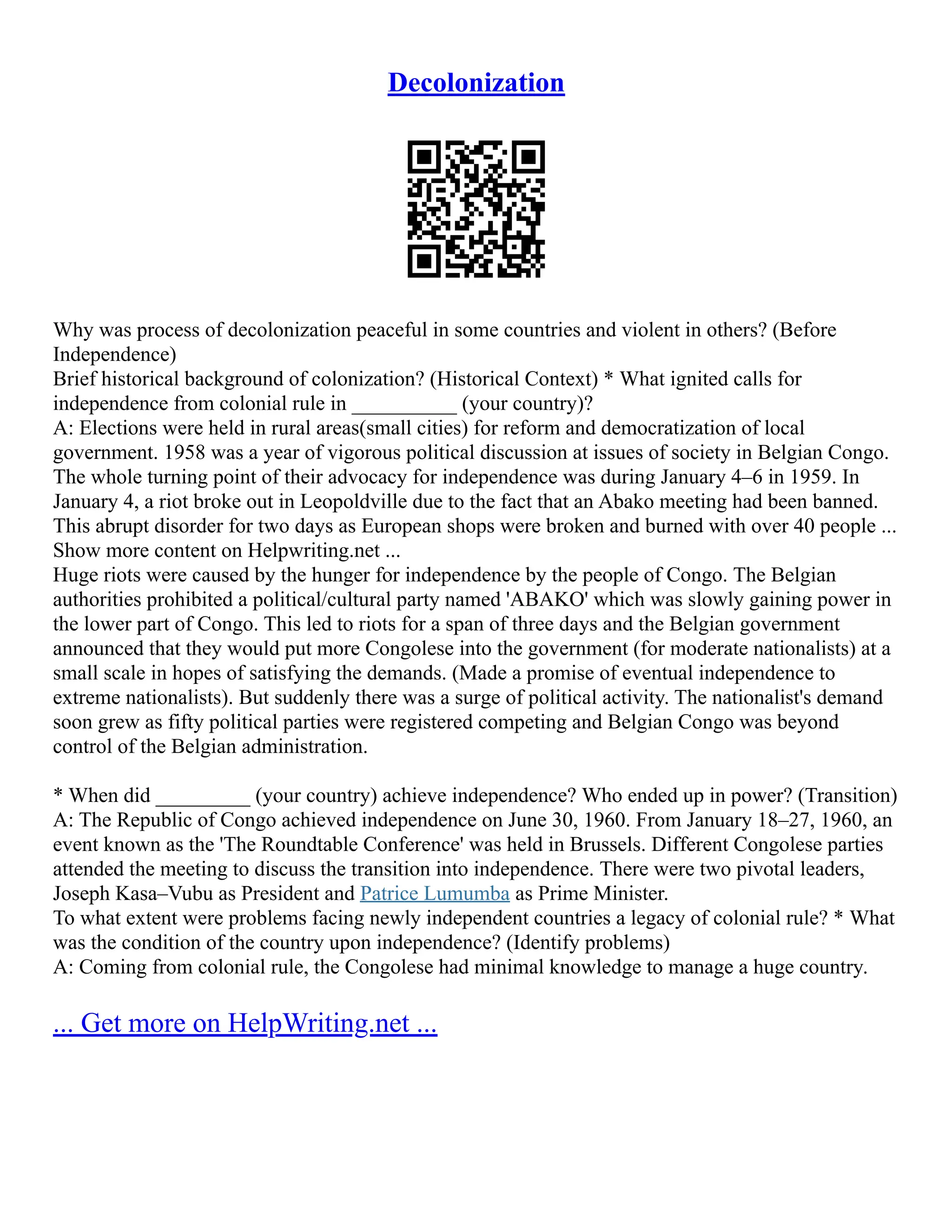 The War In Congo | PDF