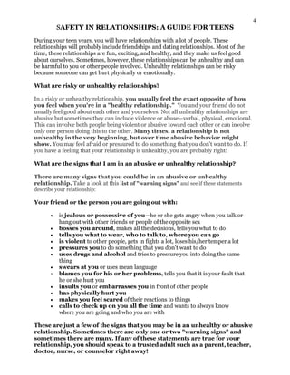 The warning signs of abuse | DOC