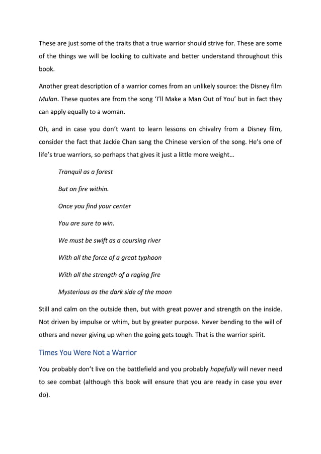 The warrior mindset | PDF