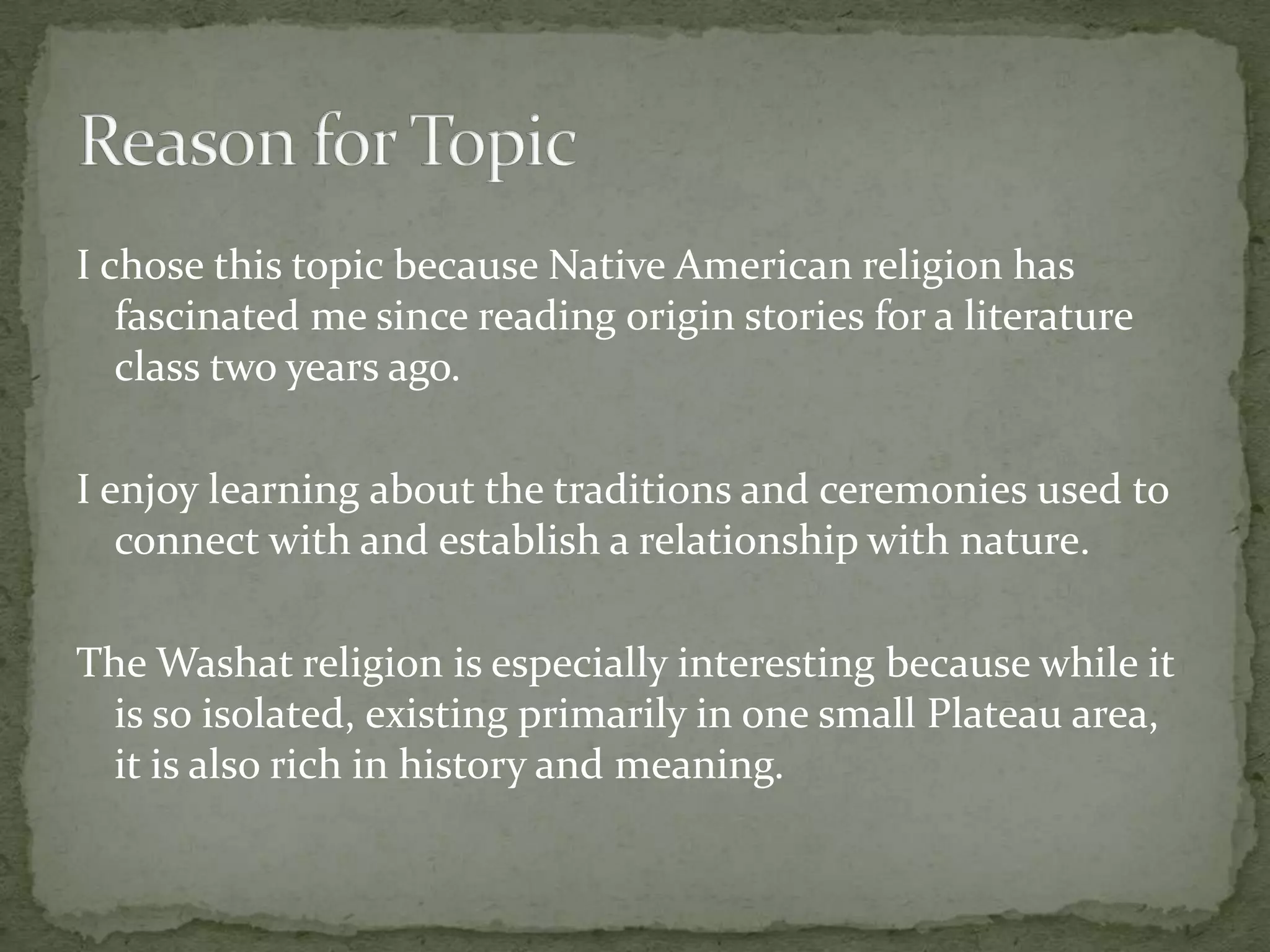The Washat Religion | PPTX