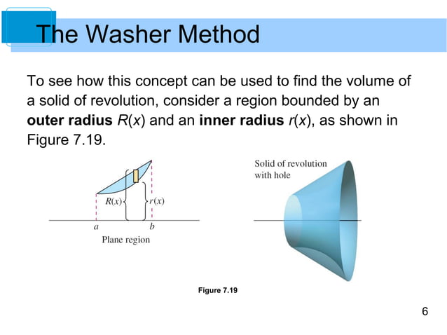 The washer method