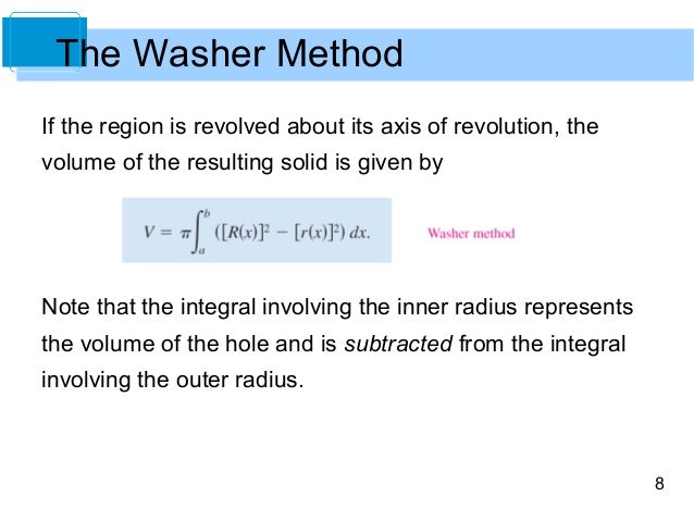 The washer method