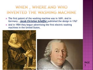 The washing machine | PDF