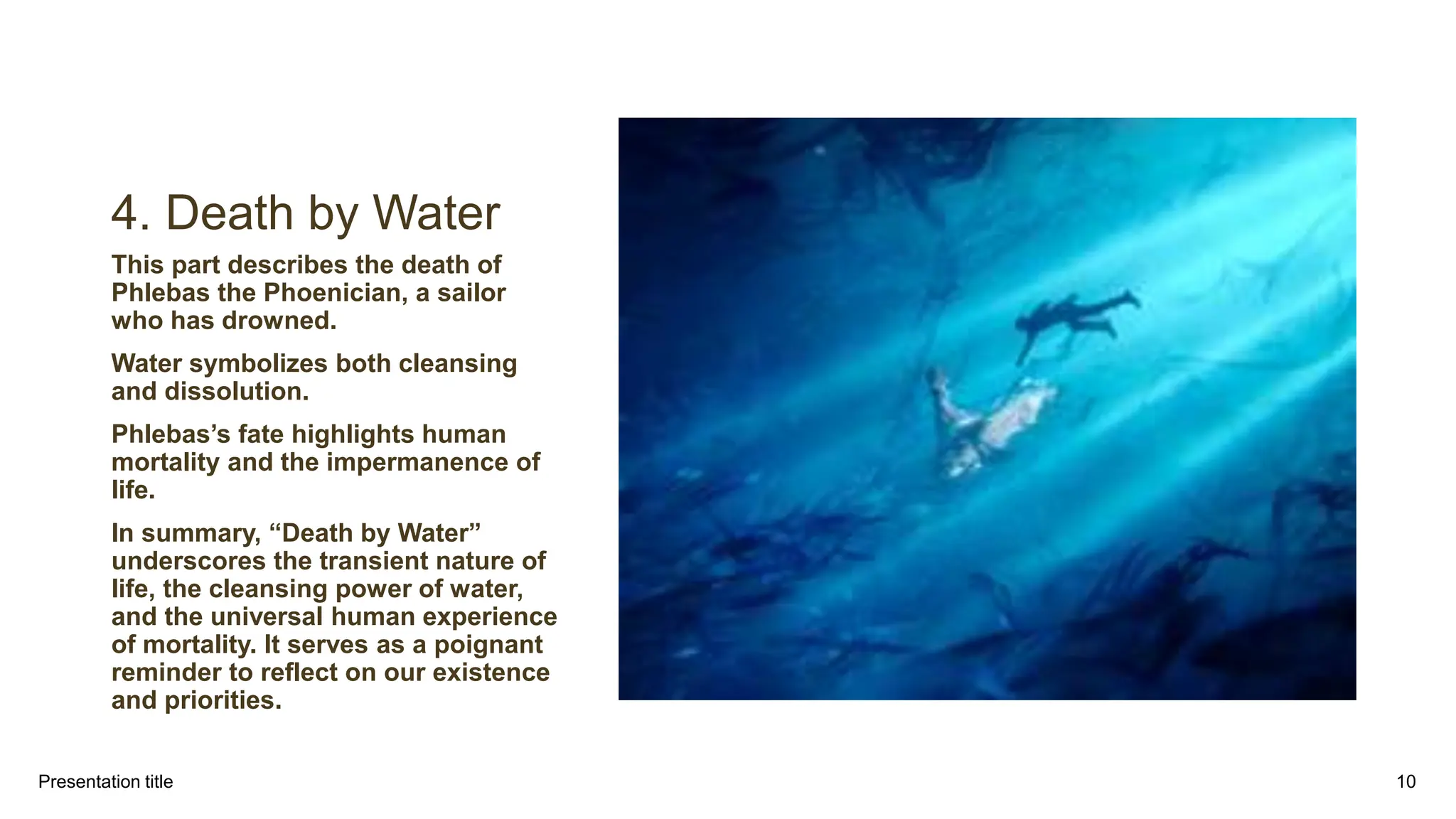 THE WASTE LAND by T.S.Elliot - a slideshow on simple analysis | PPTX