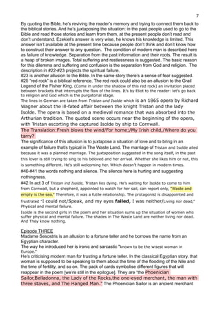 Notes: The Waste Land (part one&two) | PDF
