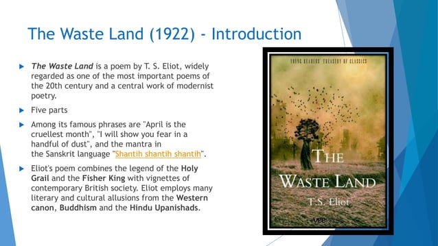 The waste land ppt | PPTX | Poetry | Books and Literature