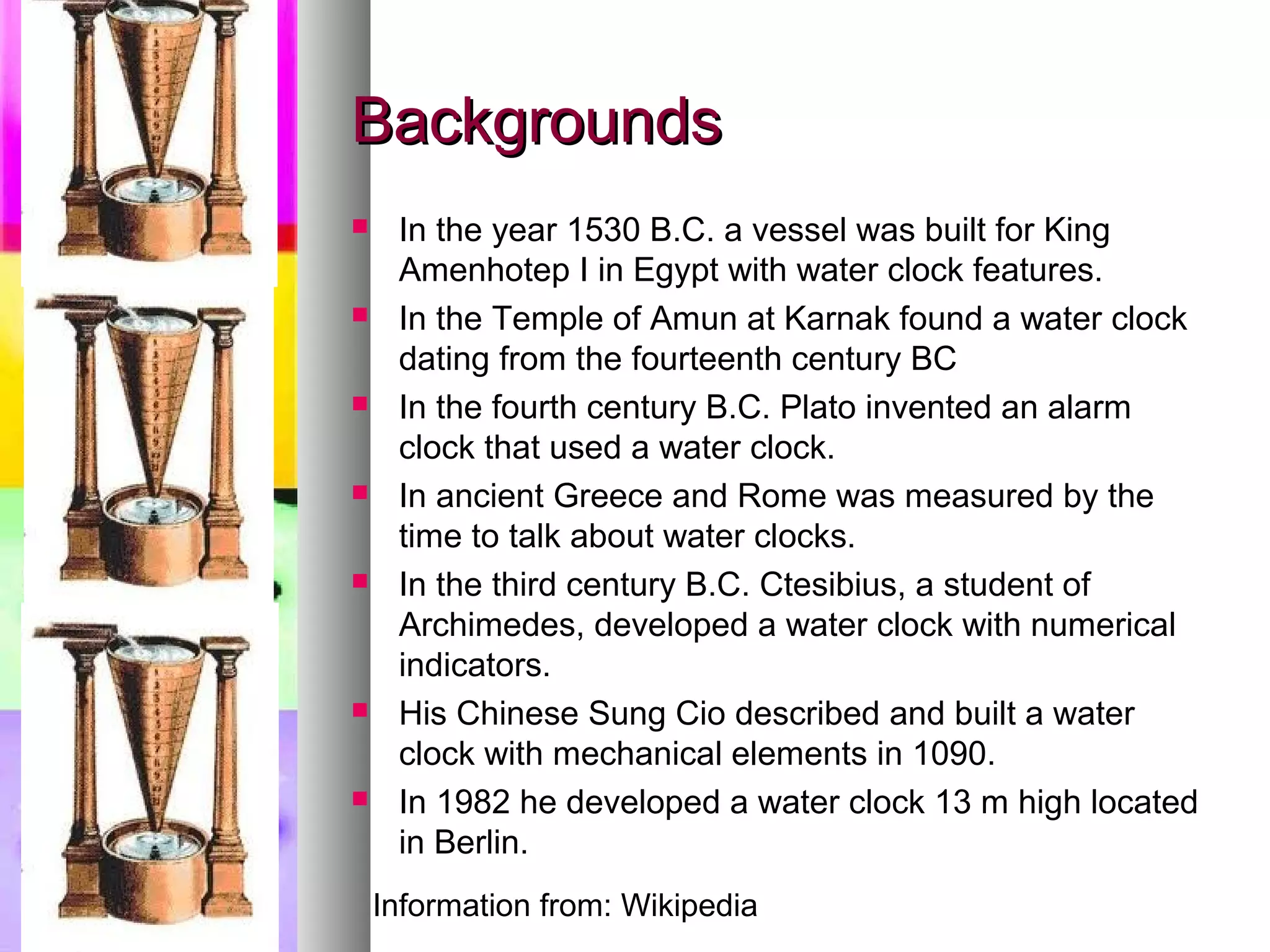 The water clock or clepsydra | PPT