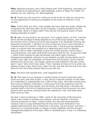 The Water Cure Interview | PDF