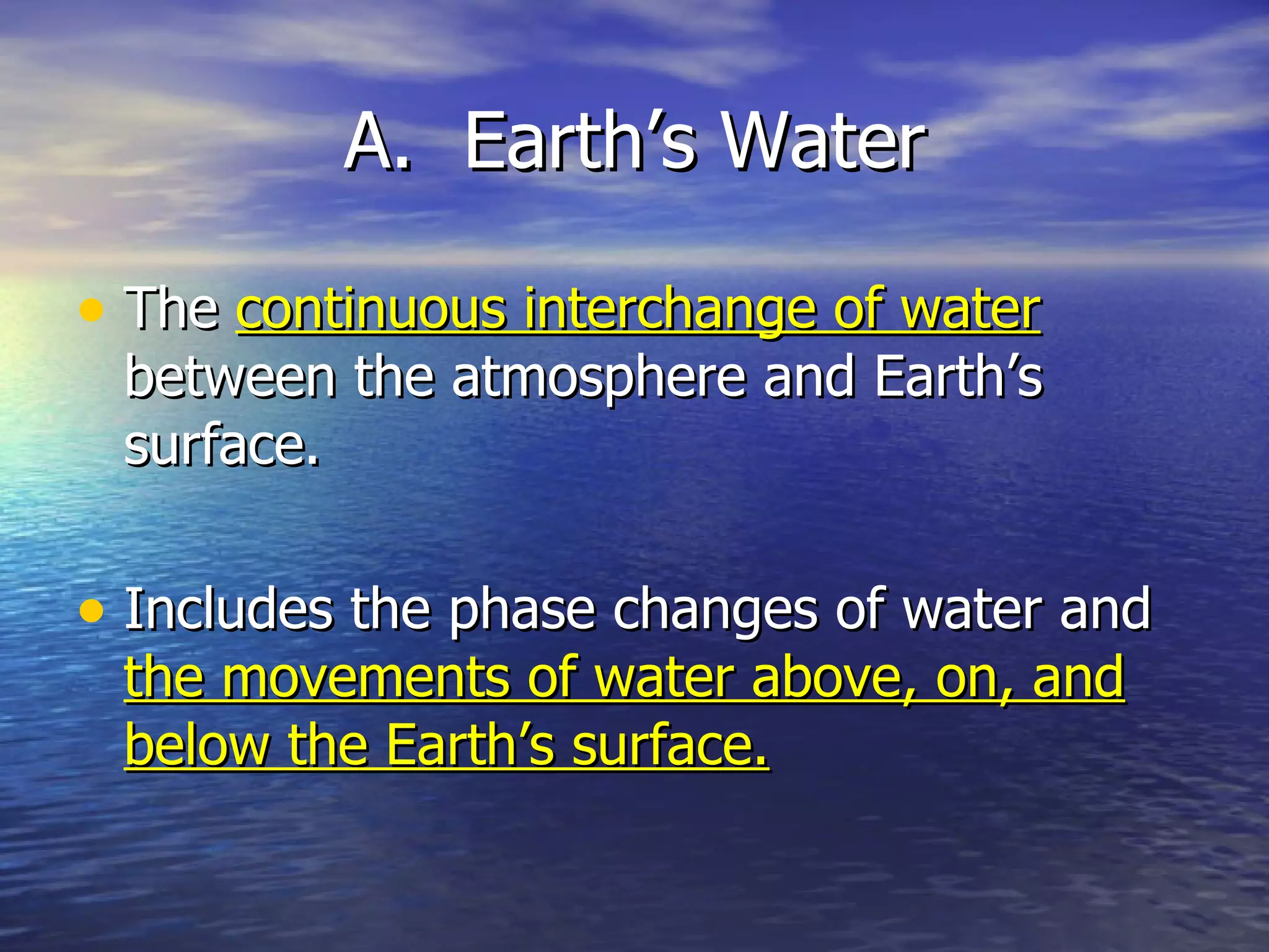 The water cycle | PPT