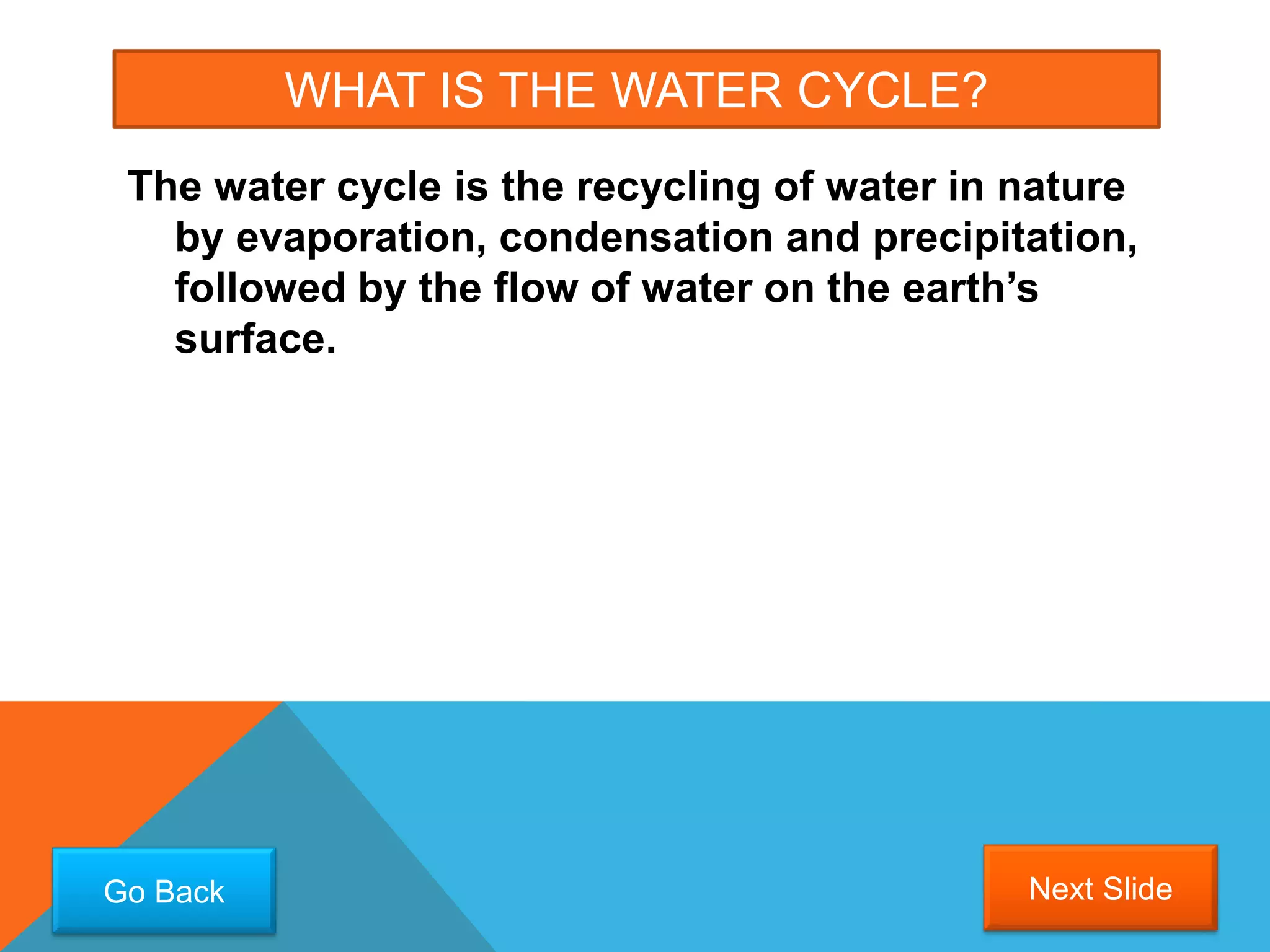 The water cycle | PPT