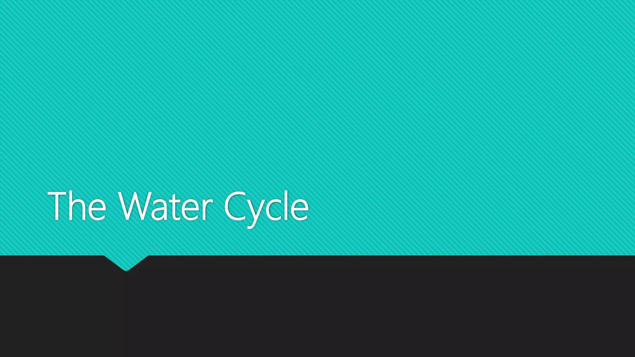 The water cycle | PPT