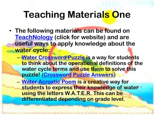 The water cycle mat module | PPT
