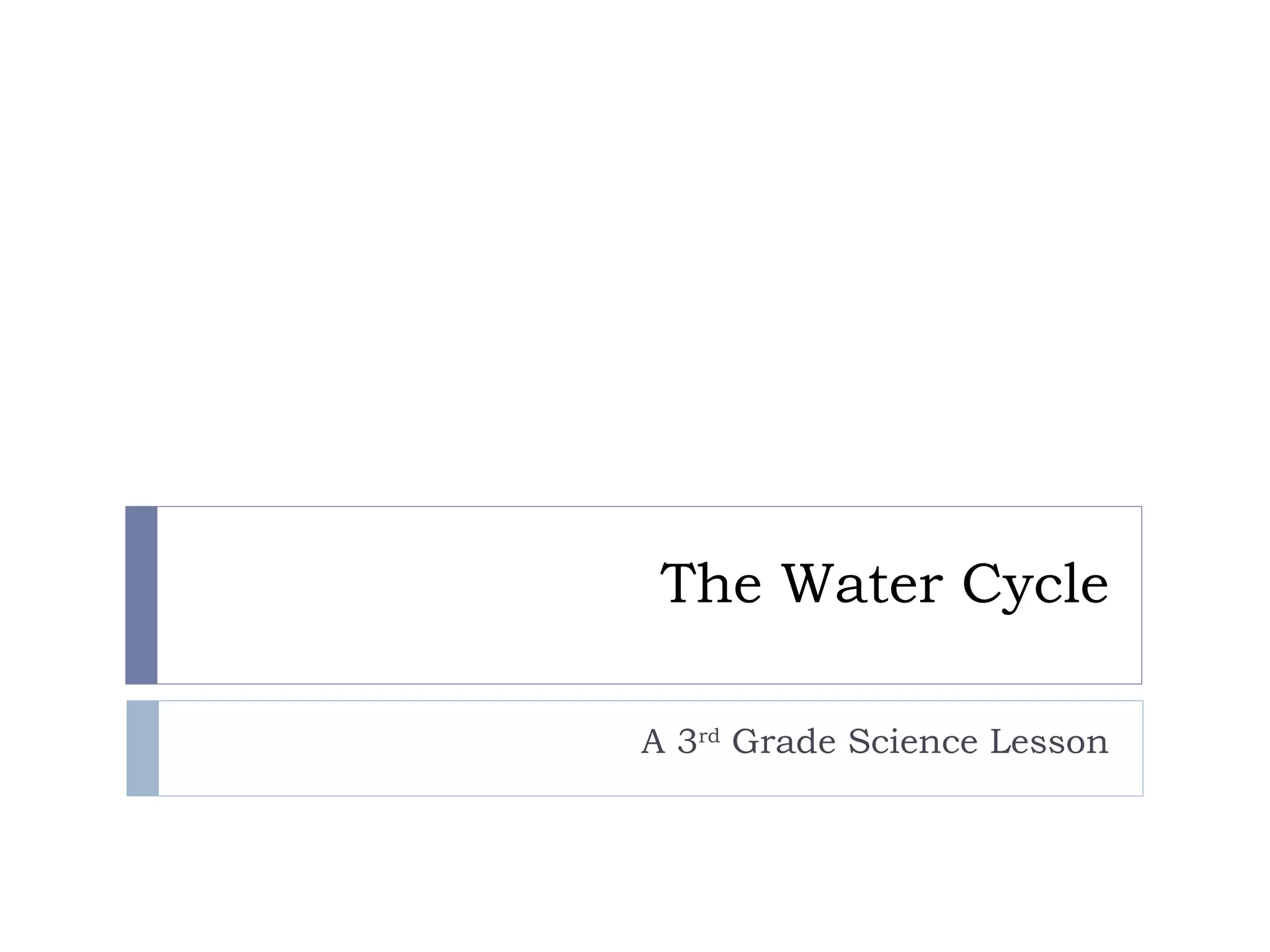 The Water Cycle Notes View | PPT | Chemistry | Science