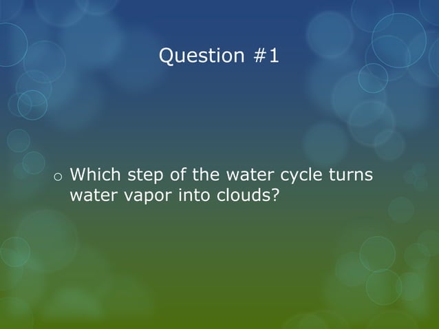 The water cycle pp | PPTX