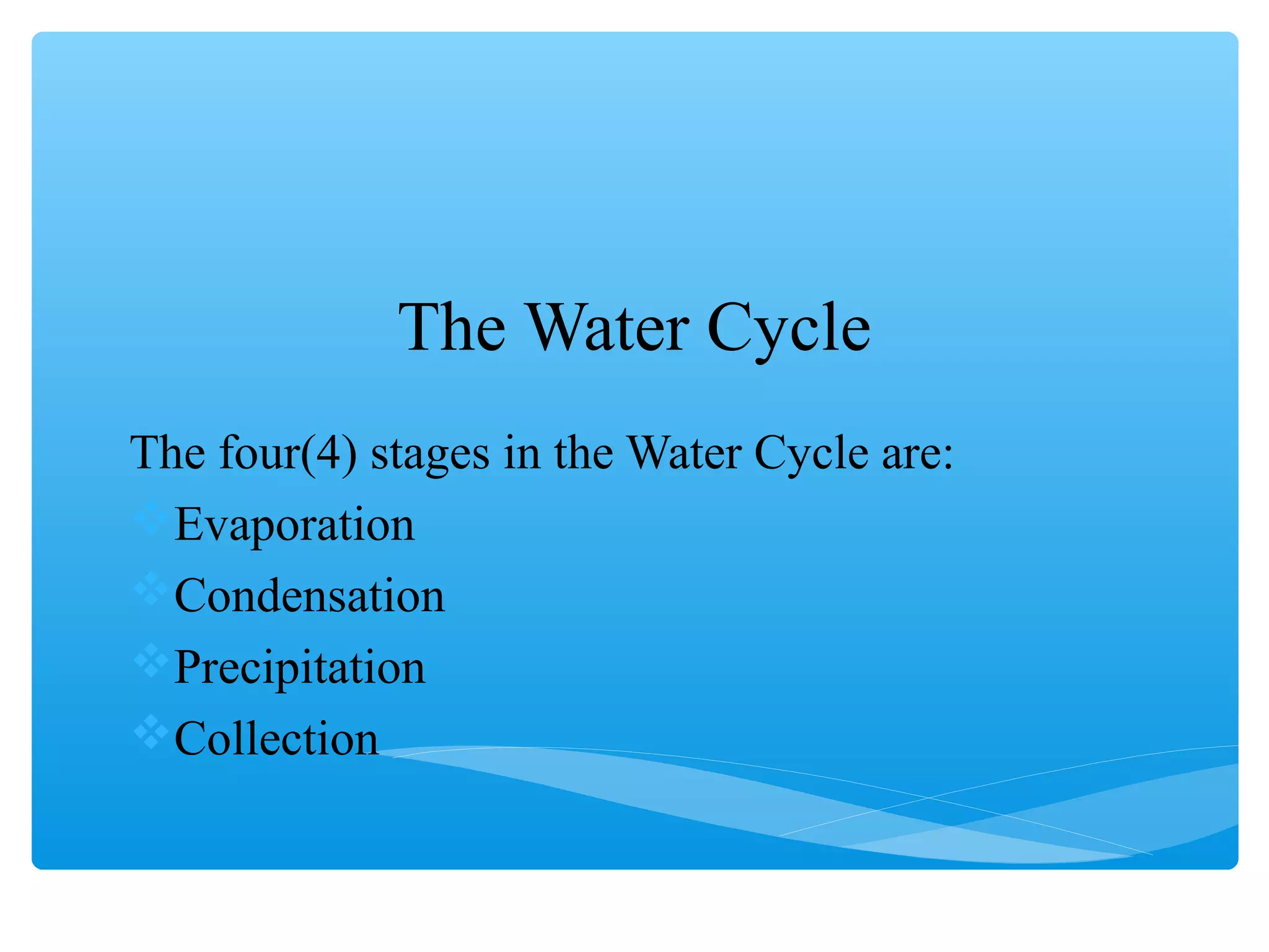 The water cycle ppt | PPT