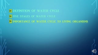 The water cycle_process_2.0[1] | PPT