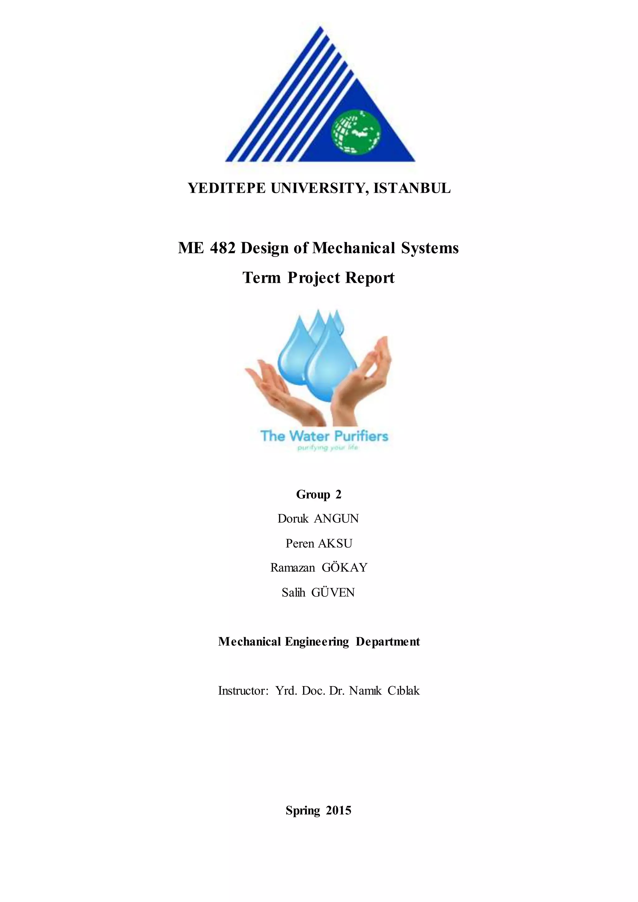 Design of an Automated Central Water Filtering System Connected to ...