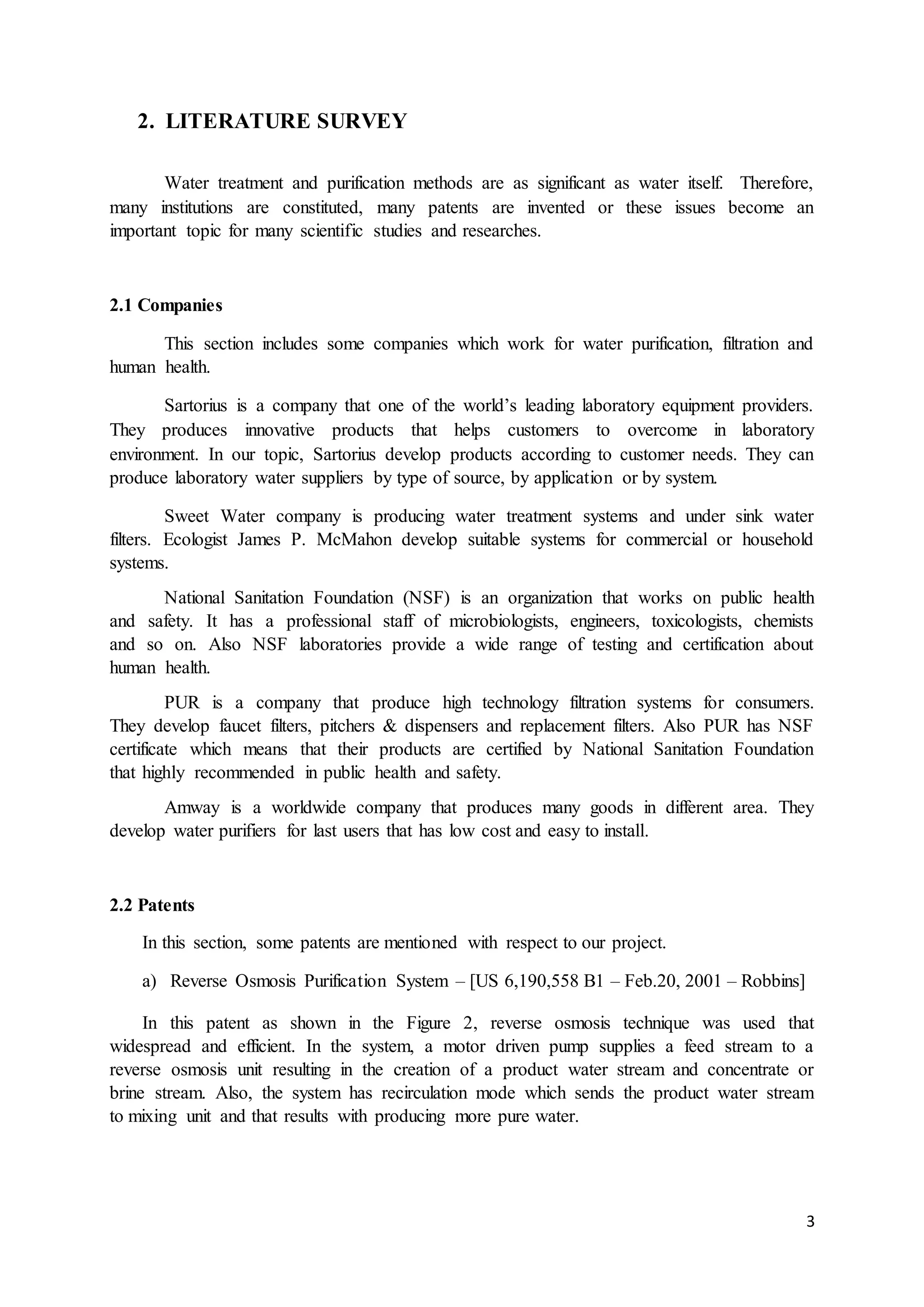 Design of an Automated Central Water Filtering System Connected to ...