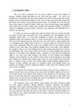 Design of an Automated Central Water Filtering System Connected to ...